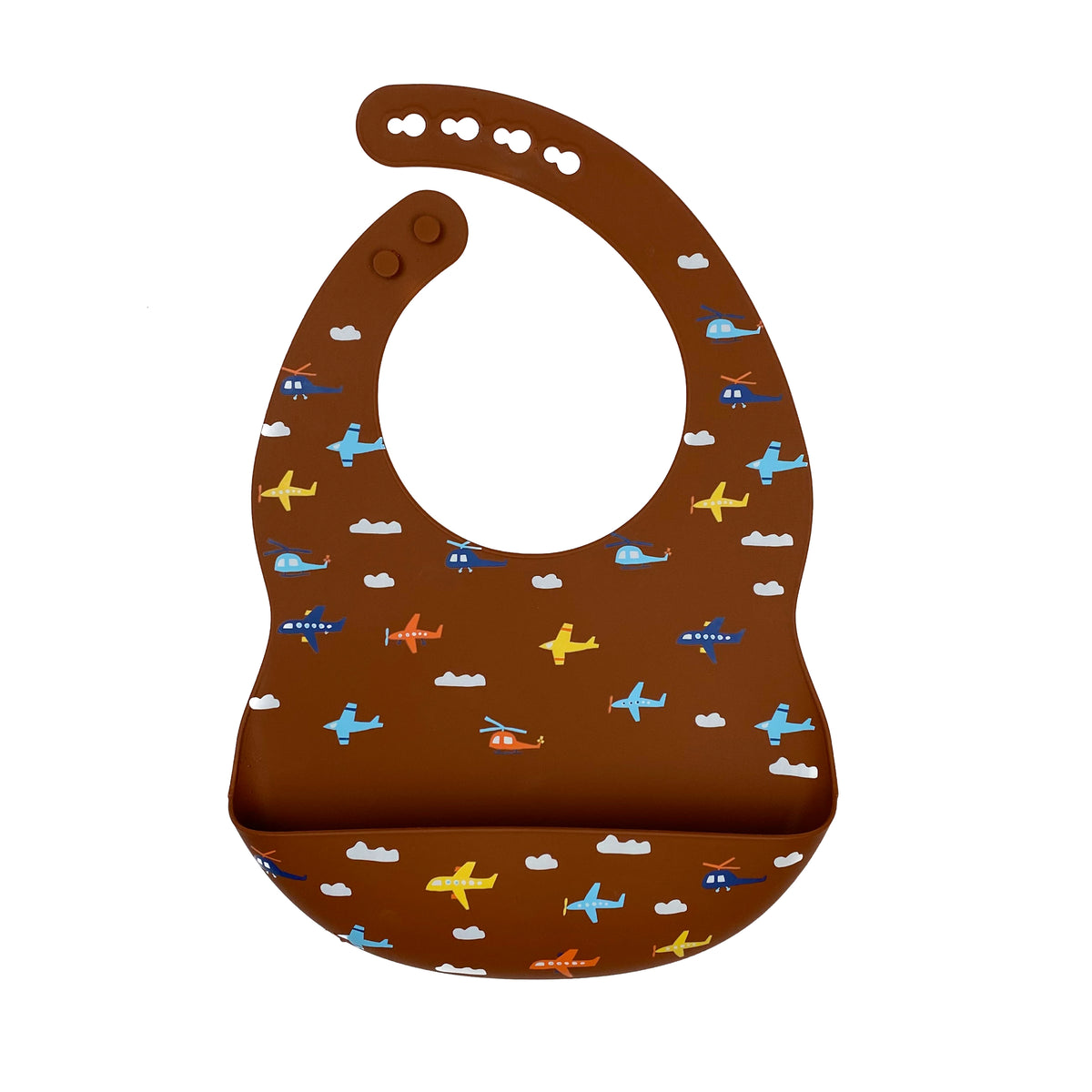 Silicone Bib | Airplane Print – Curated